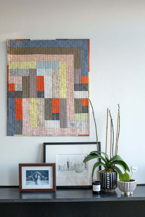 Log Cabin Study 001 Mini Quilt Wall Hanging – the.weekendquilter